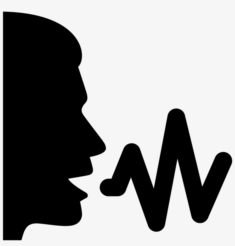 This Logo Displays An Outline Of A Male Human Head - Voice Icon PNG ...