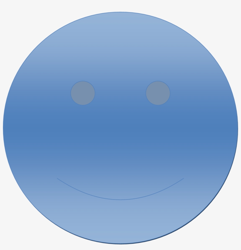 Blue Gradient Smiley Face - Wikimedia Commons PNG Image | Transparent ...