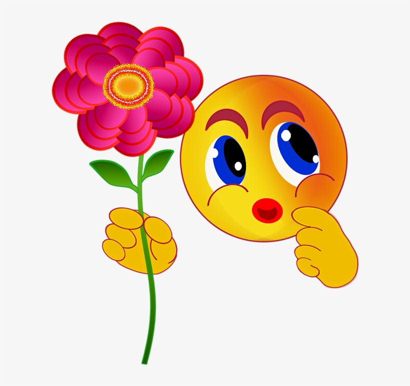 Download Flower Emoji Icons - Emoticon Flor | Transparent PNG Download ...
