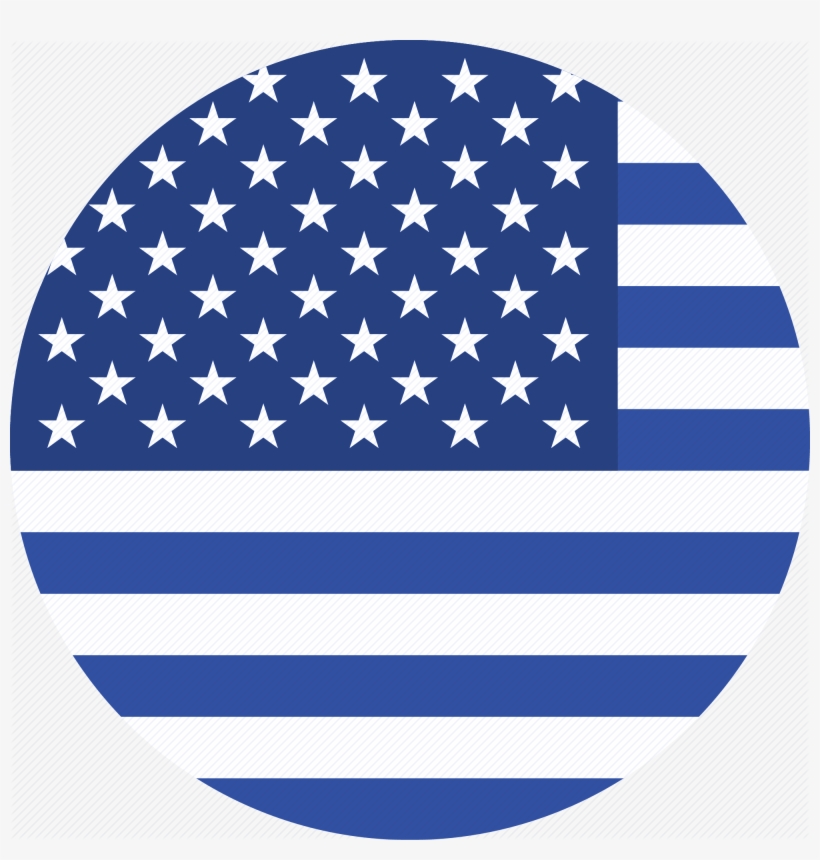 Flag United States - Round Us Flag Icon PNG Image | Transparent PNG ...