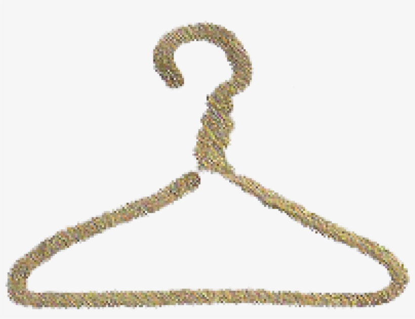 Cropped Mystic Golden Hanger - Clothes Hanger PNG Image | Transparent ...