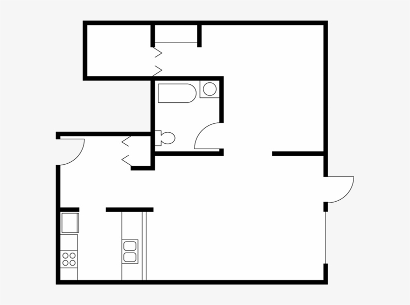 1 Bed / 1 Bath / 818 Sq Ft - Square Foot PNG Image | Transparent PNG ...