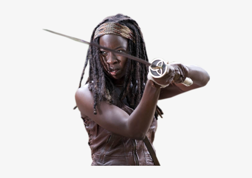 Png Michonne - Michonne The Walking Dead Png PNG Image | Transparent ...