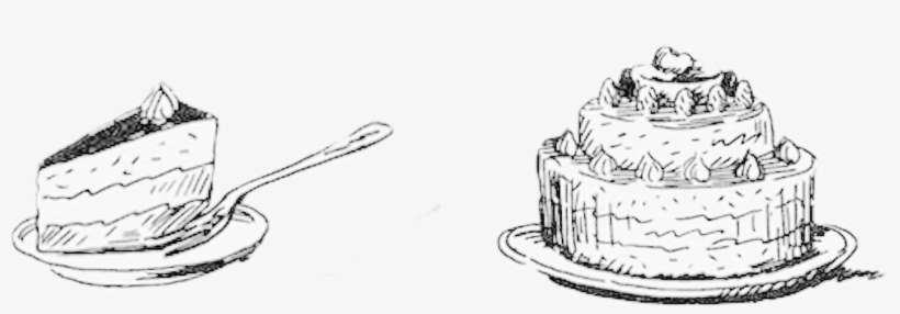 Cakes - Line Art PNG Image | Transparent PNG Free Download on SeekPNG
