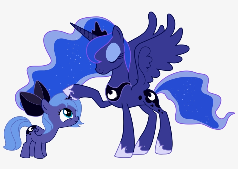 Artist Needed, Cute, Duality, Filly, Hair Bow, Lunabetes, - My Little ...