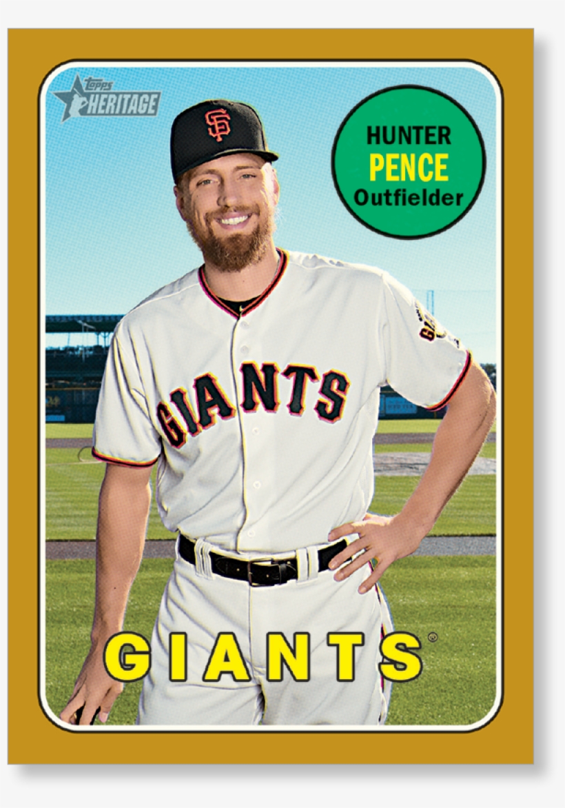 Hunter Pence 2018 Topps Heritage Baseball Base Poster PNG Image ...