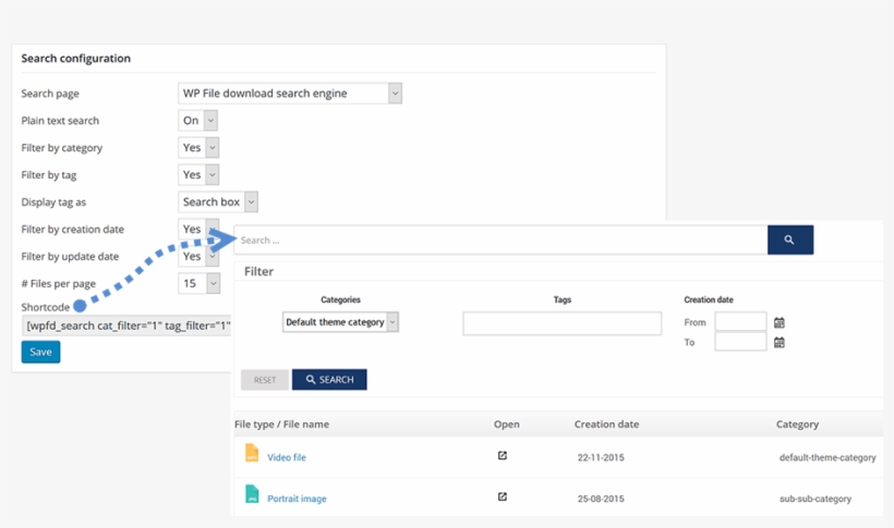 File Search Engine - Wordpress Category Date Created PNG Image ...