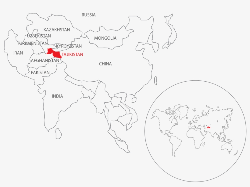 Tajikistan World Map - Map PNG Image | Transparent PNG Free Download on ...
