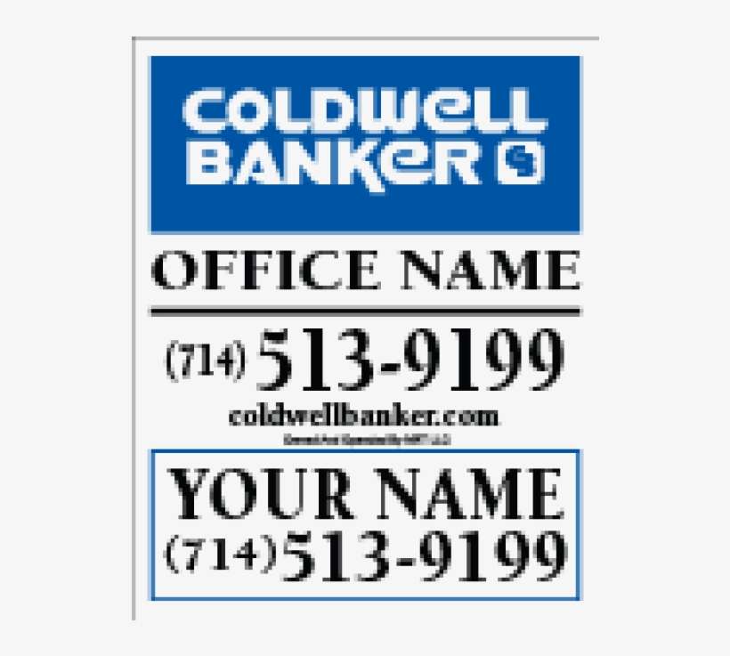22” X 24” For Sale Sign, Double Sided Print On - Coldwell Banker Realty ...