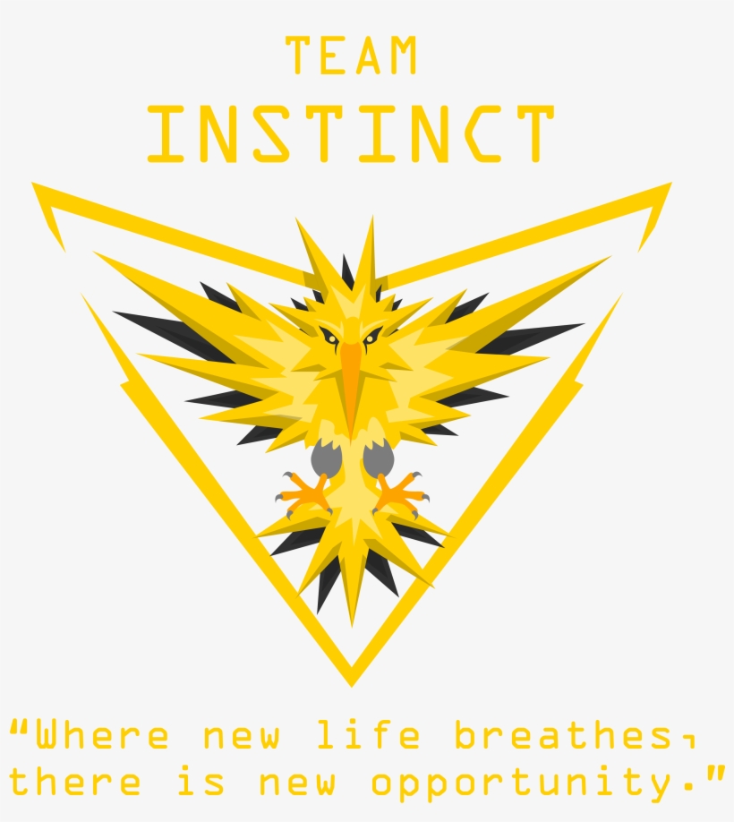 Download Team Instinct - Zapdos - - Team Instinct Logo Pokemon ...