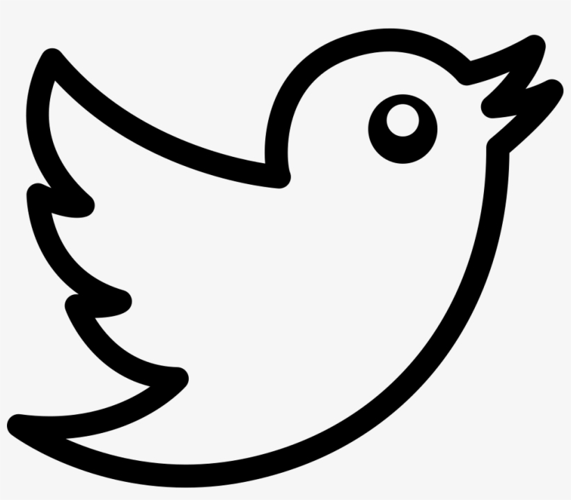 Download Twitter Bird Logo Outline - Twitter Icon | Transparent PNG ...