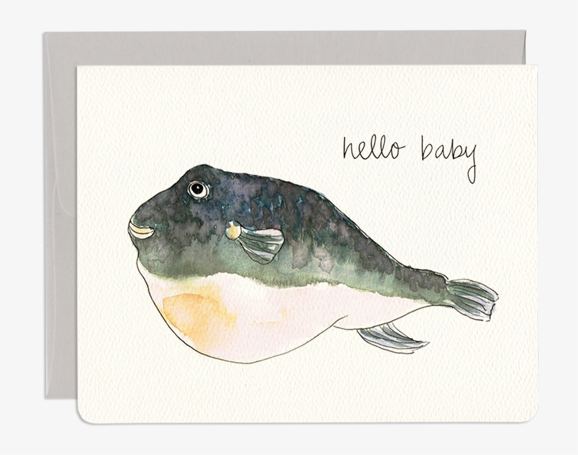 Cute Baby Fish Greeting Card - Infant PNG Image | Transparent PNG Free ...
