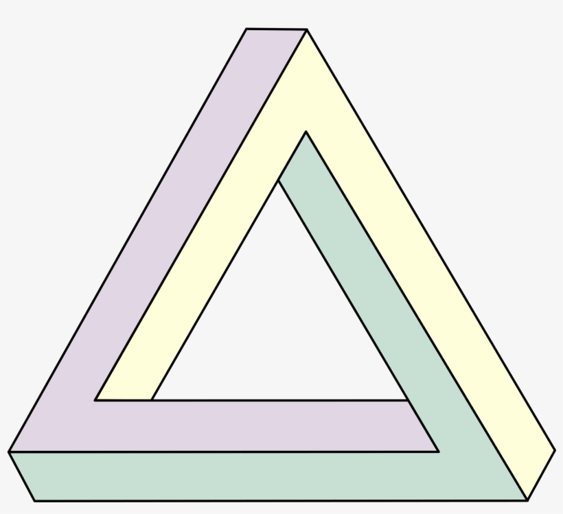Download Png Triangle Png Freeuse Download - 3d Confusing Art ...
