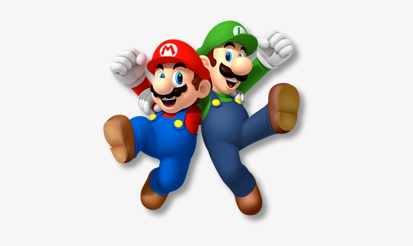 Download Mario And Luigi - Mario And Luigi Arm In Arm | Transparent PNG ...