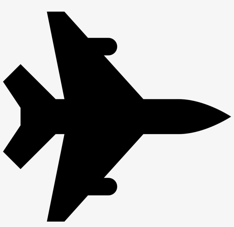 Vector Jet Black And White Jpg Freeuse Download - Fighter Jet Icon PNG ...
