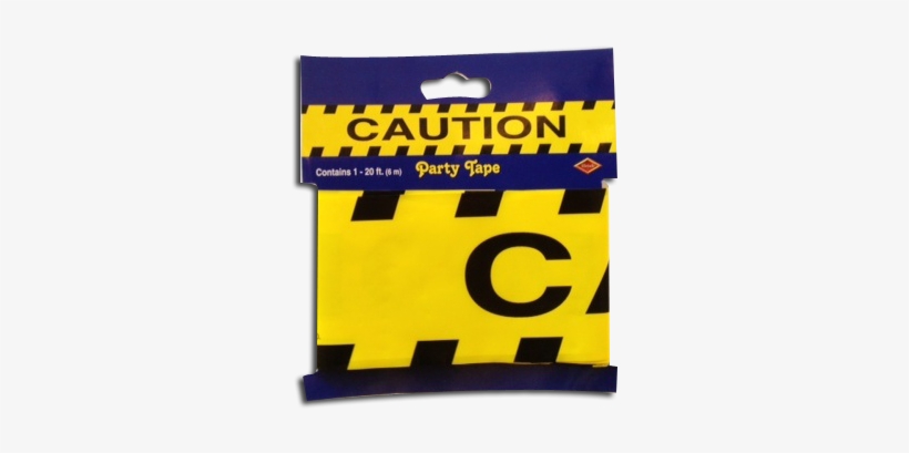 Beistle Company Caution Party Tape, 3" X 20' PNG Image | Transparent ...