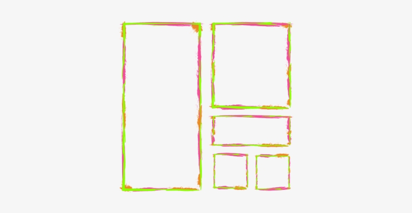 Vivid Watercolor Border Frame Set, Watercolor, Border, - Watercolor ...