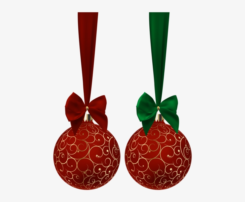 Christmas Balls Red Set Png Clip Art Image - Christmas Balls In Green ...