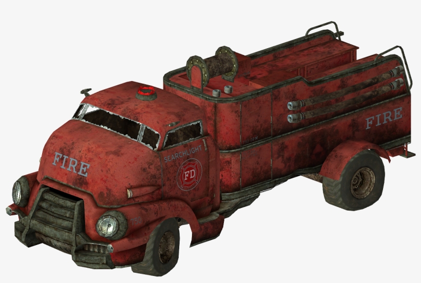Firetruck - Fallout Fire Truck PNG Image | Transparent PNG Free ...
