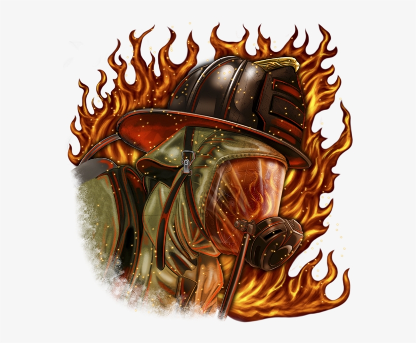 Fire Fighter Fabric, Custom Print Panel, Firefighter - Firefighter PNG ...