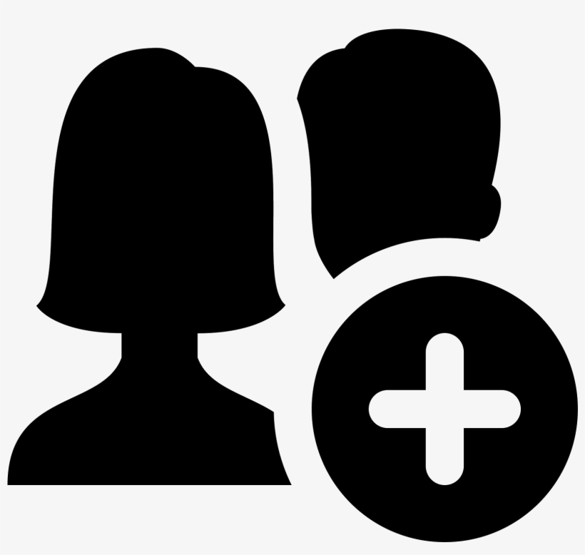Add User Group Woman Man Icon - Hotel PNG Image | Transparent PNG Free ...