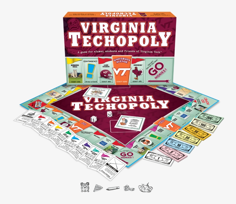 Va Tech-opoly Virginia Tech Monopoly Game, College, - Late For The Sky ...