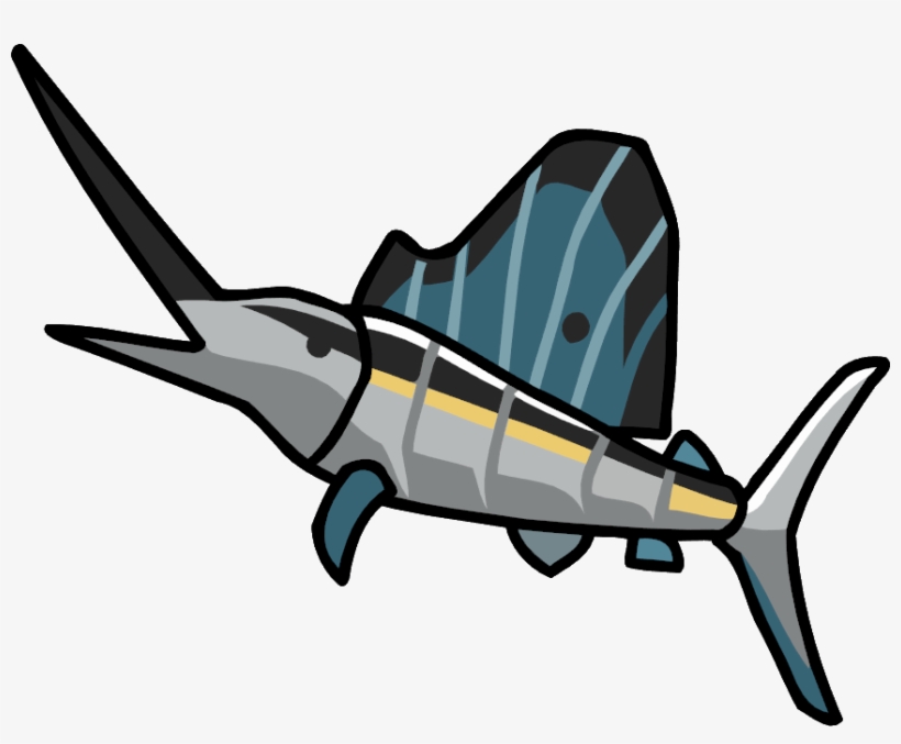 Sailfish - Scribblenauts Unlimited Fish PNG Image | Transparent PNG ...