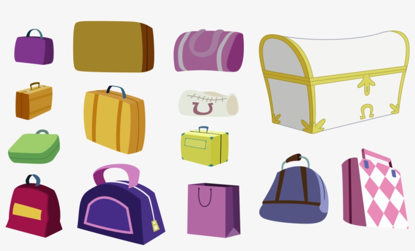 Download Luggage Vector Svg Library Library - Mlp Luggage | Transparent ...