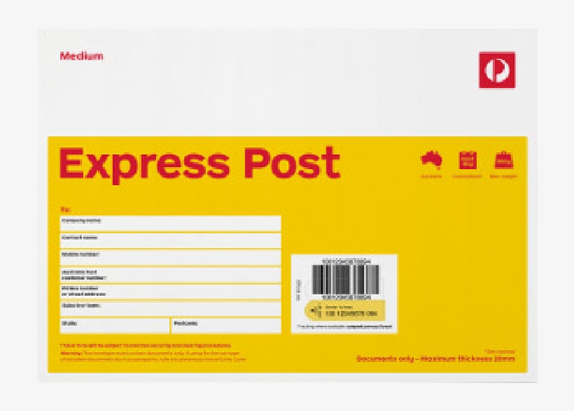 Express Post Medium Envelope PNG Image | Transparent PNG Free Download ...