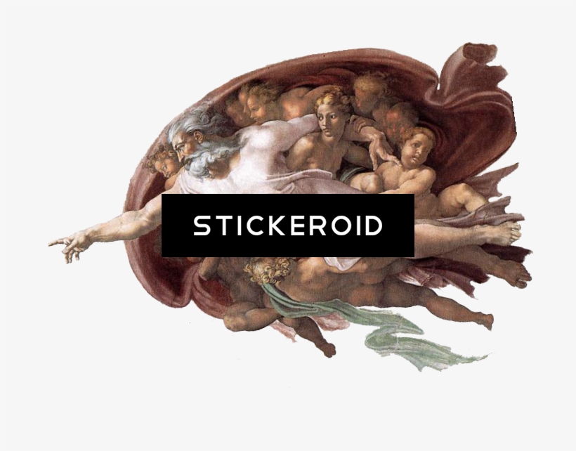 God Jesus Fantasy Religion - Creation Of Adam PNG Image | Transparent ...