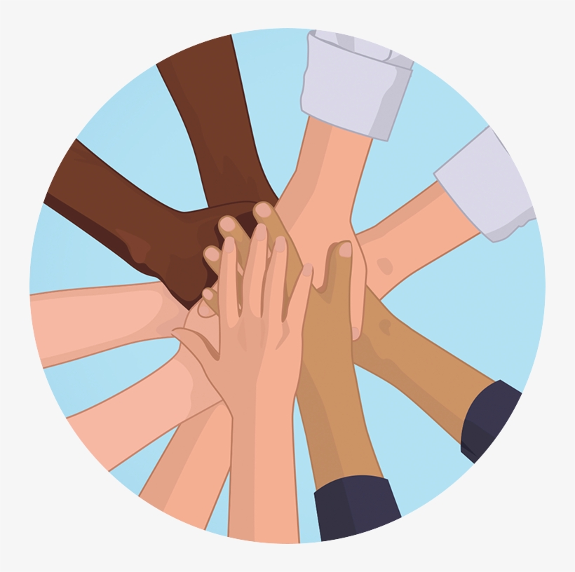 Circle Hand Game Png Picture Black And White Library - All Hands In ...