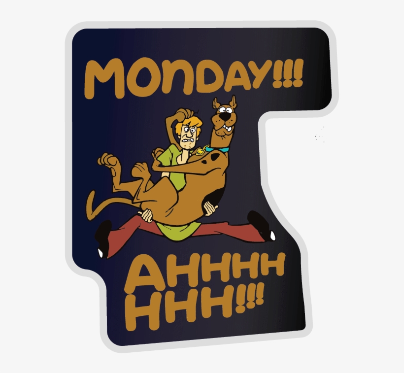 Scary Mondays Scooby Shaggy Sticker - Scooby Doo Spooktastic Joke Book ...