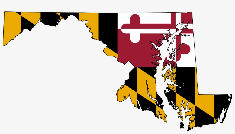 Md Flag - Maryland Map With Flag PNG Image | Transparent PNG Free ...