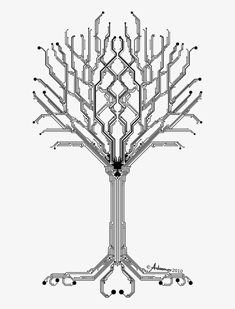 Tree Of Digital Life By Adoomer On Deviantart Graphic - Digital Tree ...
