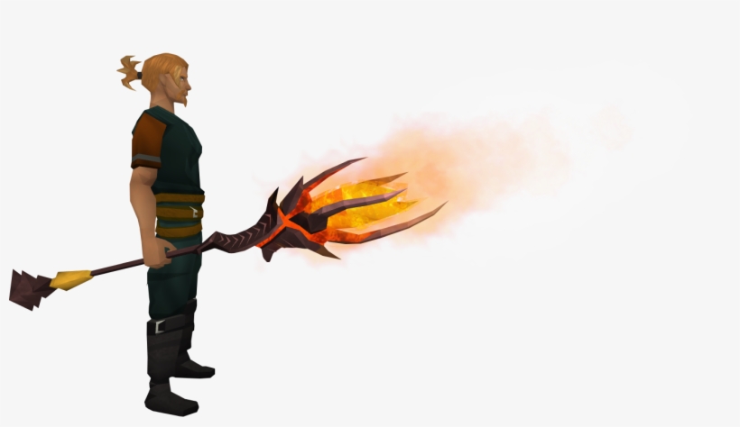 Runescape Staff Of Fire Png Picture Free - Cg Artwork PNG Image ...