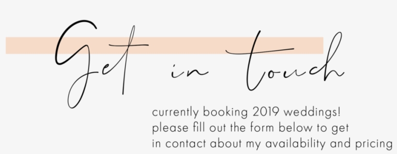 Download Website Header Get In Touch - Photography | Transparent PNG ...