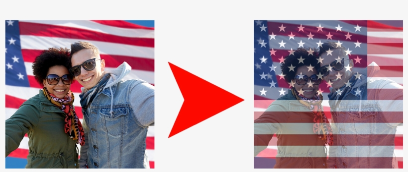 American Flag Overlay - Flag Of The United States PNG Image ...