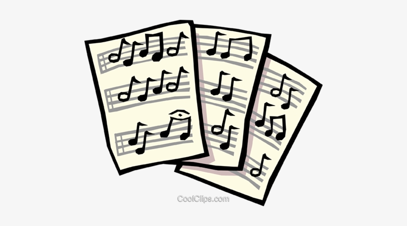 Sheet Music Royalty Free Vector Clip Art Illustration - Sheet Music ...