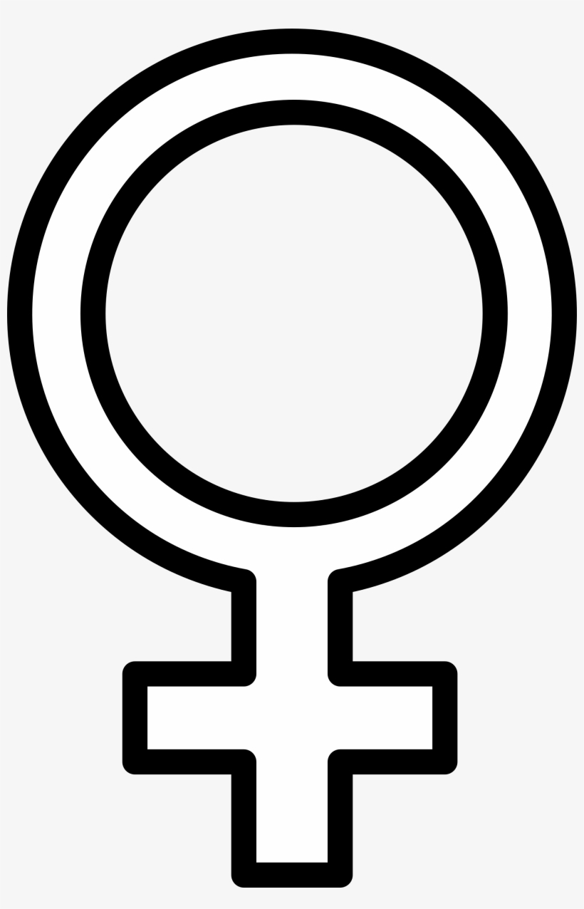 Download Open - Female Symbol White | Transparent PNG Download | SeekPNG