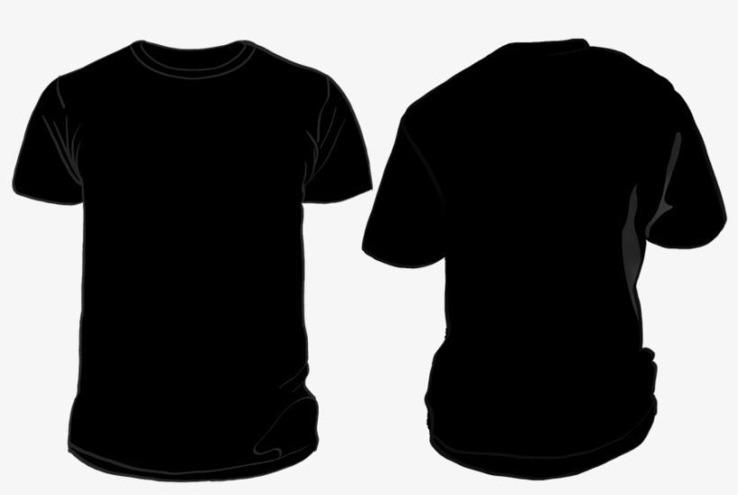 T Shirt Template Front And Back Free Download Minimalist Blank Printable