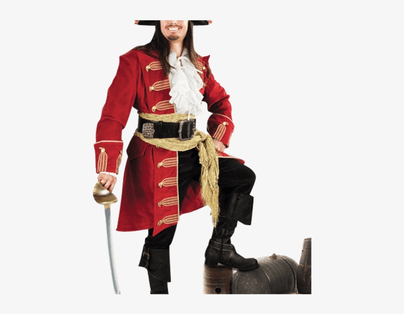 Download Red Captain Morgan Pirate Coat - Pirate Coat | Transparent PNG ...