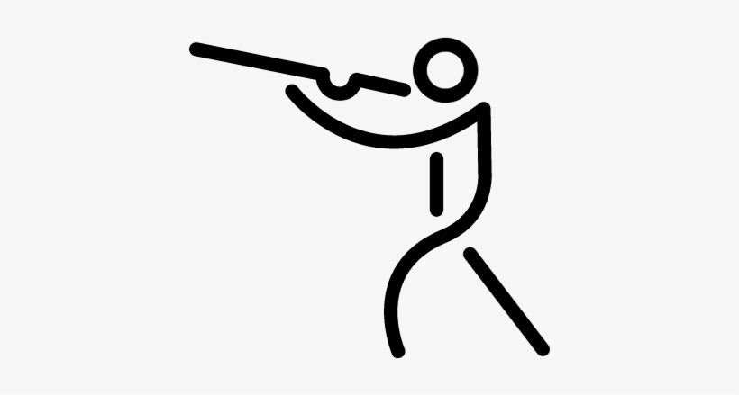 Shooting Stick Man Vector - Stick Figure Shooting A Gun PNG Image ...