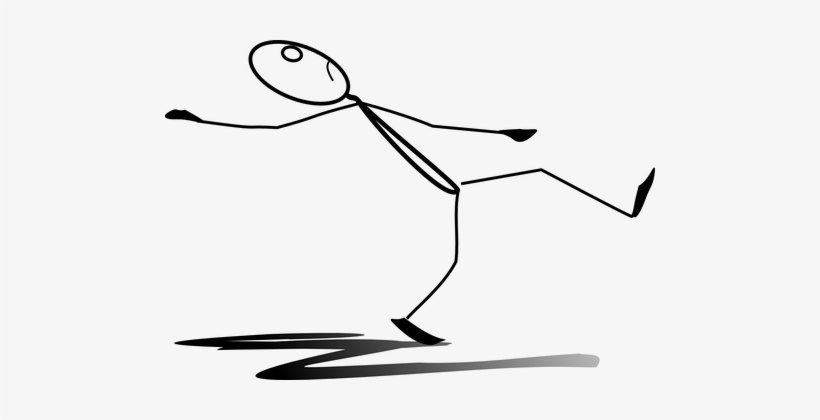 Slipping Falling Down Man Stick-man Matchs - Don T Fall In The Trap PNG ...