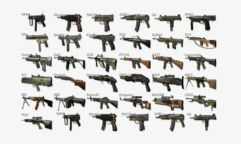Download Image - Aug Assault Rifle Black Ops | Transparent PNG Download ...