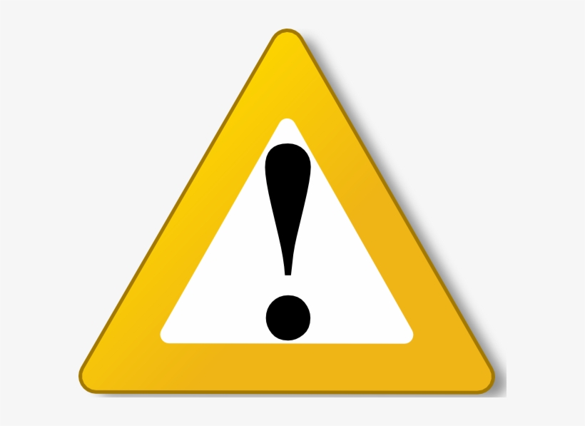 Triangle Clipart Warning Sign - Contraindications Essential Oils PNG ...