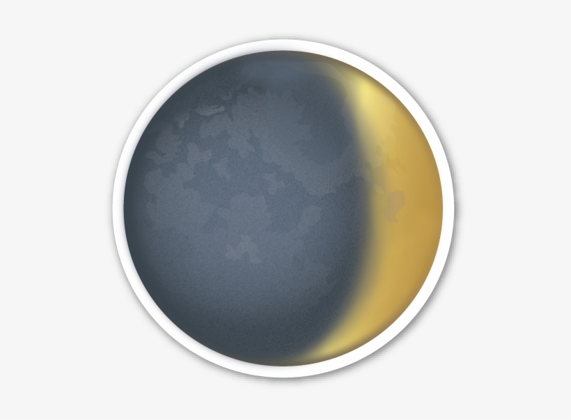 Waxing Crescent Moon Symbol - Ice Cream Png Emoji PNG Image ...