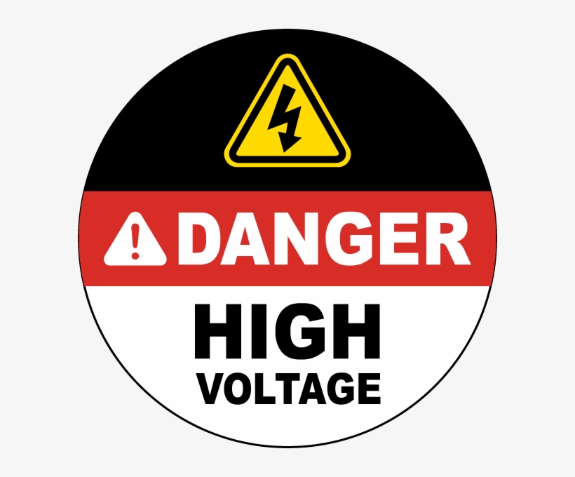 Danger High Voltage Floor Sign - Danger High Voltage Logo PNG Image ...