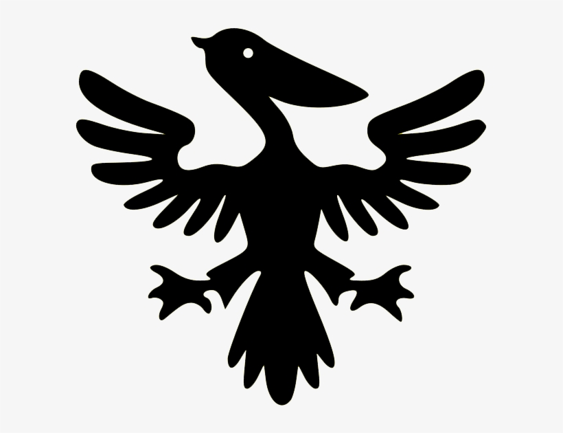 Syldavian Pelican Left - Flag Of Syldavia Sticker (rectangle) PNG Image ...