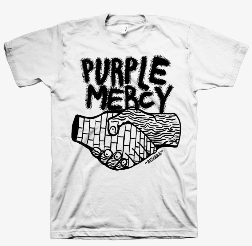 Purple Mercy "beware" White - Planes Mistaken For Stars T Shirt PNG ...
