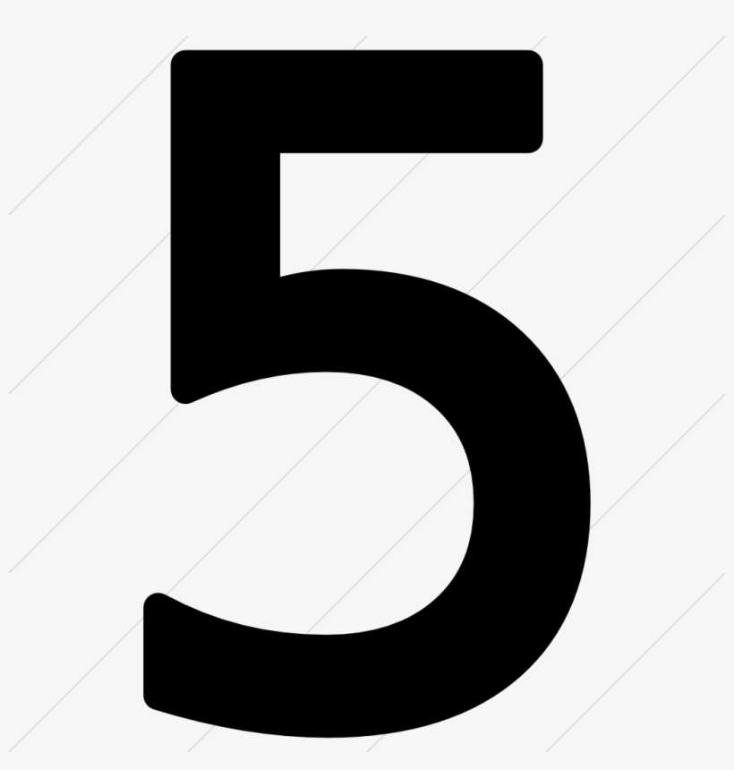 Download Download Icon Png - Black Number 5 Png | Transparent PNG ...